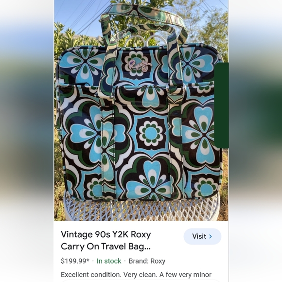 Roxy | Bags | Rare Vintage Roxy 9s Travel Bag | Poshmark